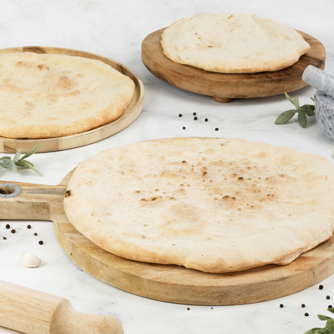 Woodfired Plain Pizza Bases – Dough Tribe