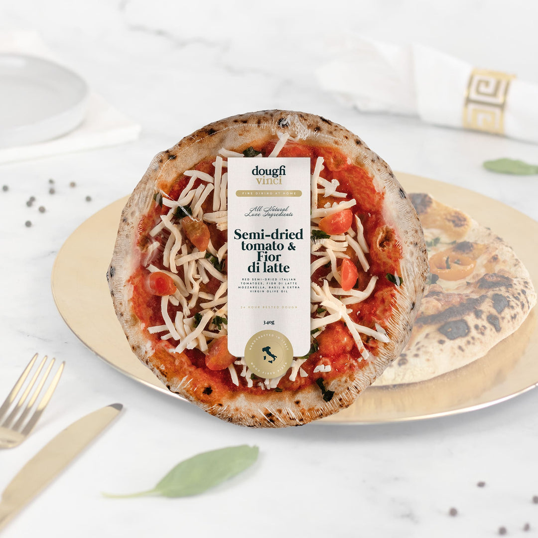Shop Doughvinci - 10" Semi-dried Tomato & Fior Di Latte Pizza | Dough Tribe